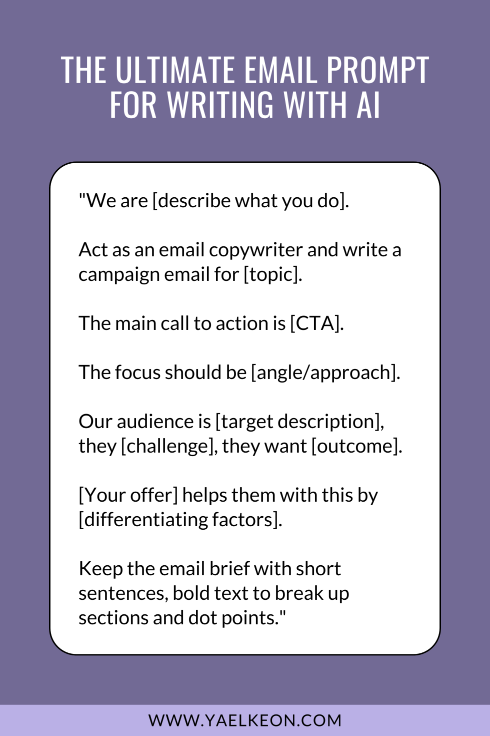 The Ultimate Email Prompt for Writing with AI - Yael Keon